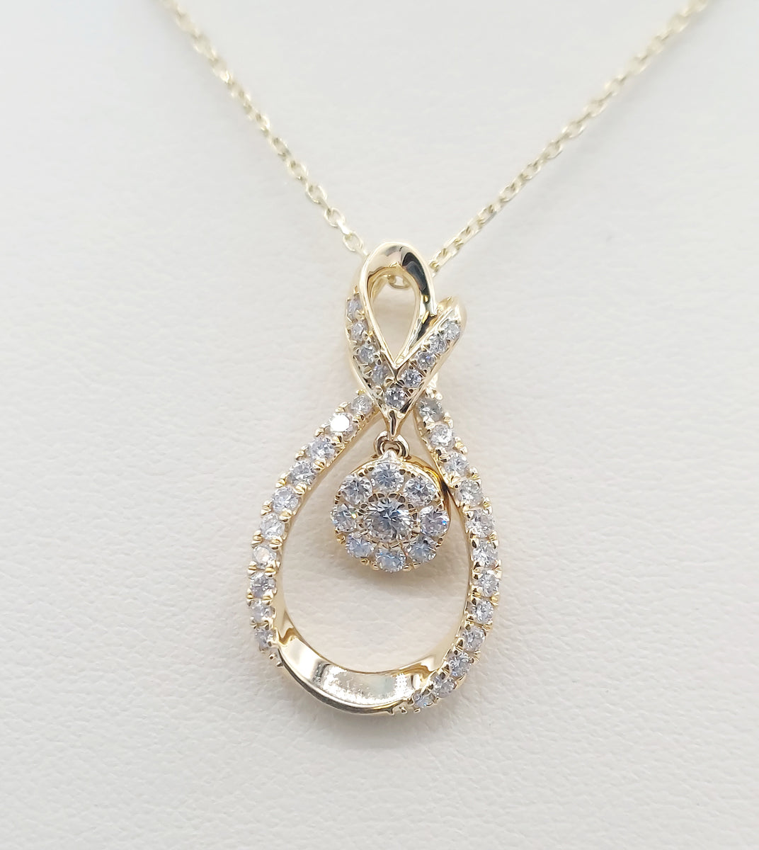 Dancing Diamond Necklace - 14K Gold – Marie's Jewelry Store