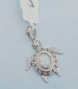 Opal Turtle Pendant - Sterling Silver – Marie's Jewelry Store
