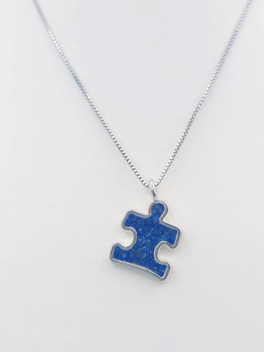 Dune Lapis Puzzle Piece Necklace – Marie's Jewelry Store